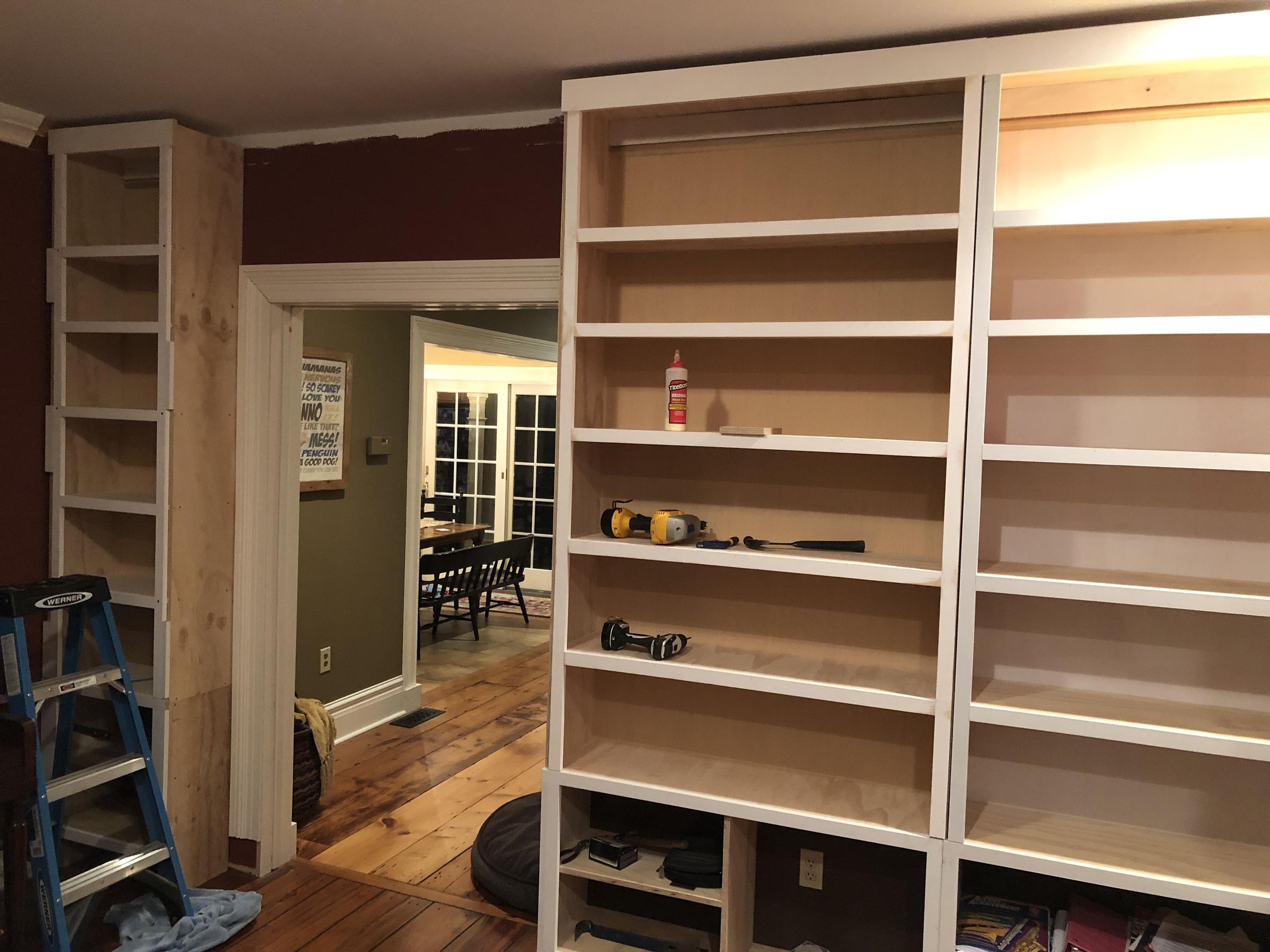 Home Library Bookcases and Cabinets Room Renovation : 16 Steps (with ...