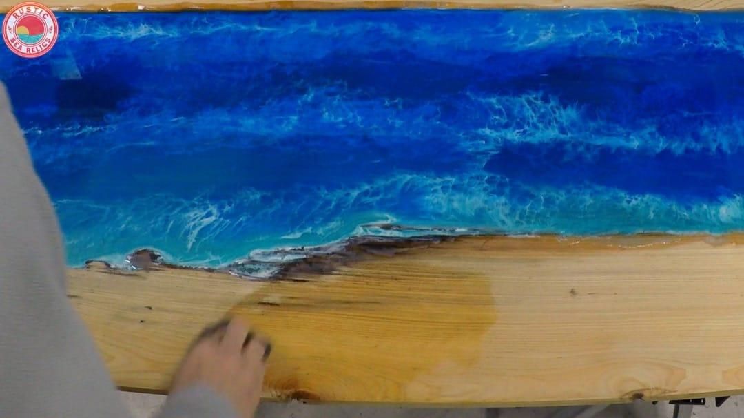 How to Make Epoxy Resin Ocean Art With Waves : 14 Steps (with Pictures ...