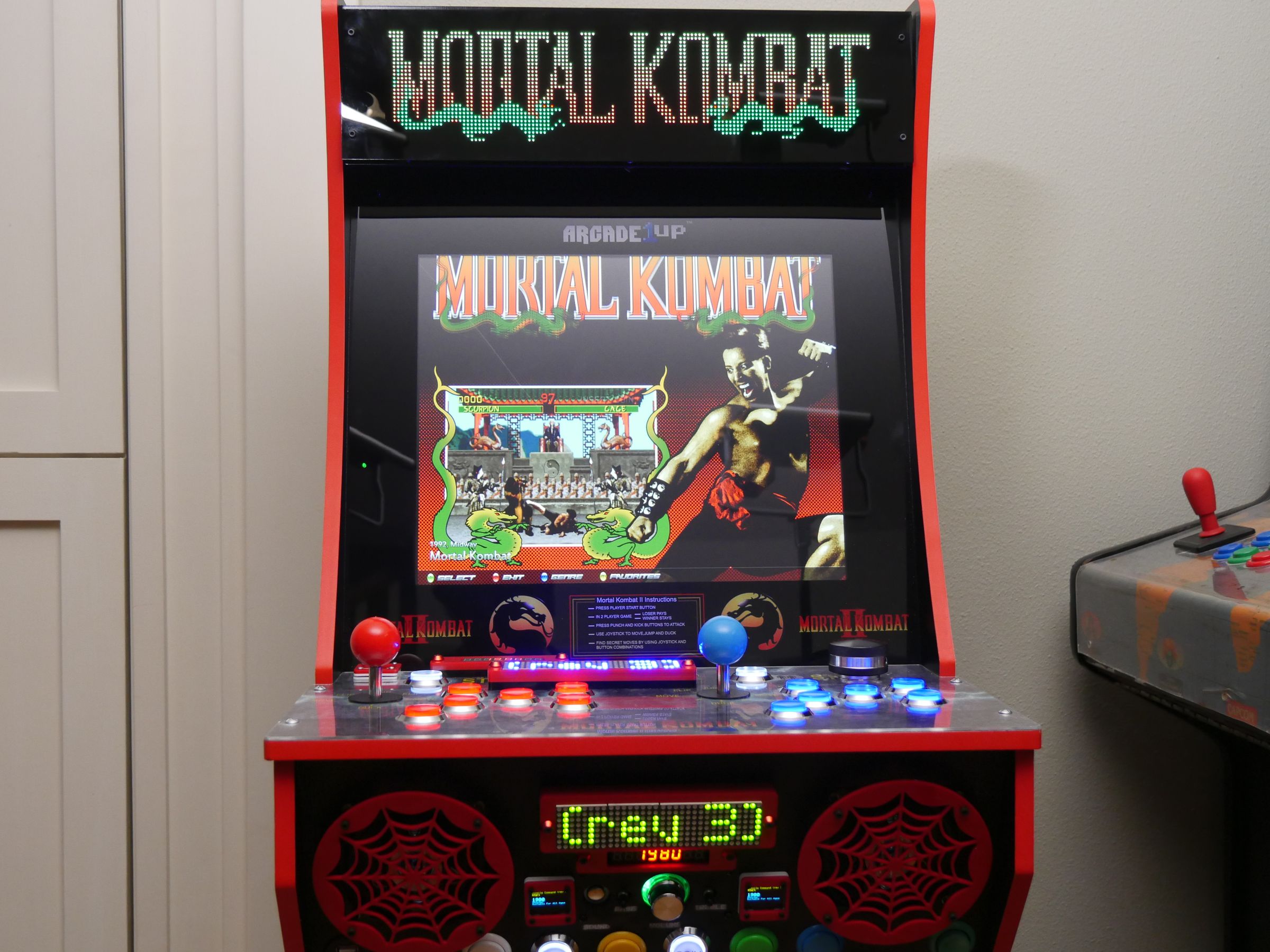 Arcade1Up Mod With LED Marquee and Sub-Displays : 9 Steps (with ...
