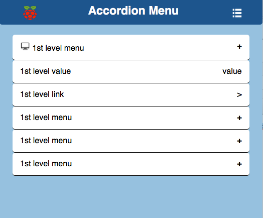 Accordion Menu Icon