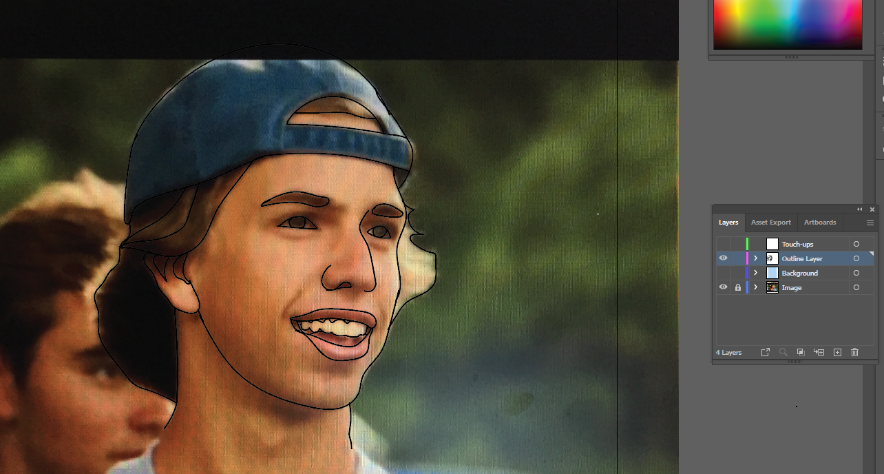Intro to Live Paint: Cartoon Portraits on Adobe Illustrator : 7 Steps ...