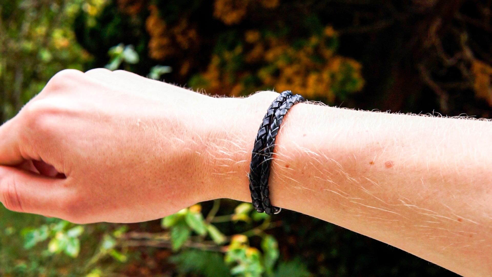 Double Round Braided Leather Bracelet : 11 Steps (with Pictures ...