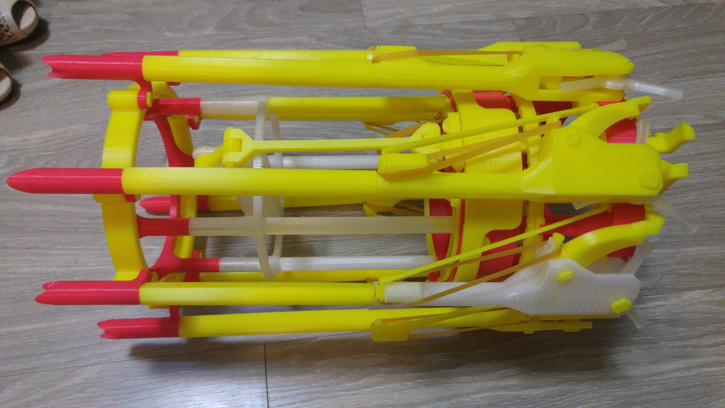 The Arcus - Fully 3D Printed Rubber Band Gatling Gun : 33 Steps (with ...