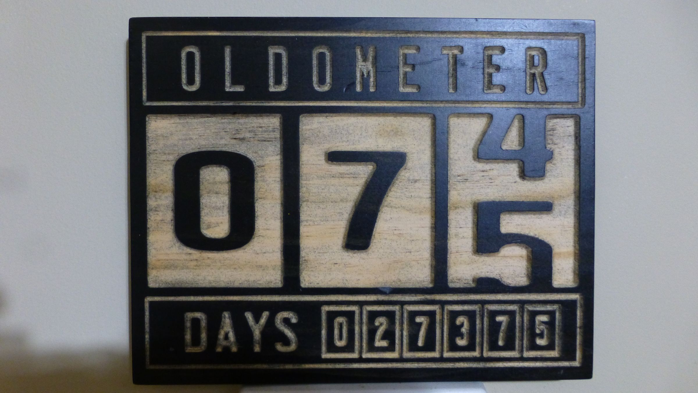 75th Birthday Present Oldometer : 8 Steps (with Pictures) - Instructables