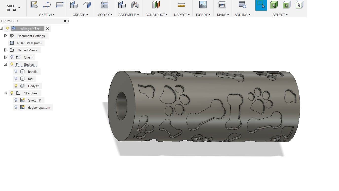 3D Print Embossed Pattern Cookie Rollers : 15 Steps (with Pictures ...