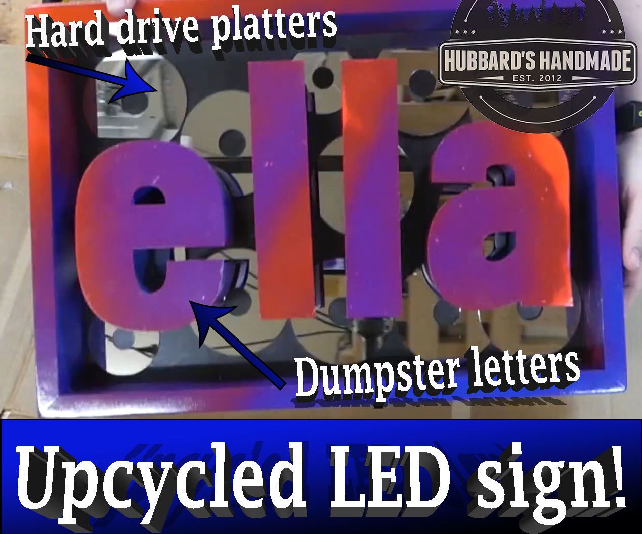 Upcycled LED Sign (for My Daughter, Ella) : 12 Steps (with Pictures ...