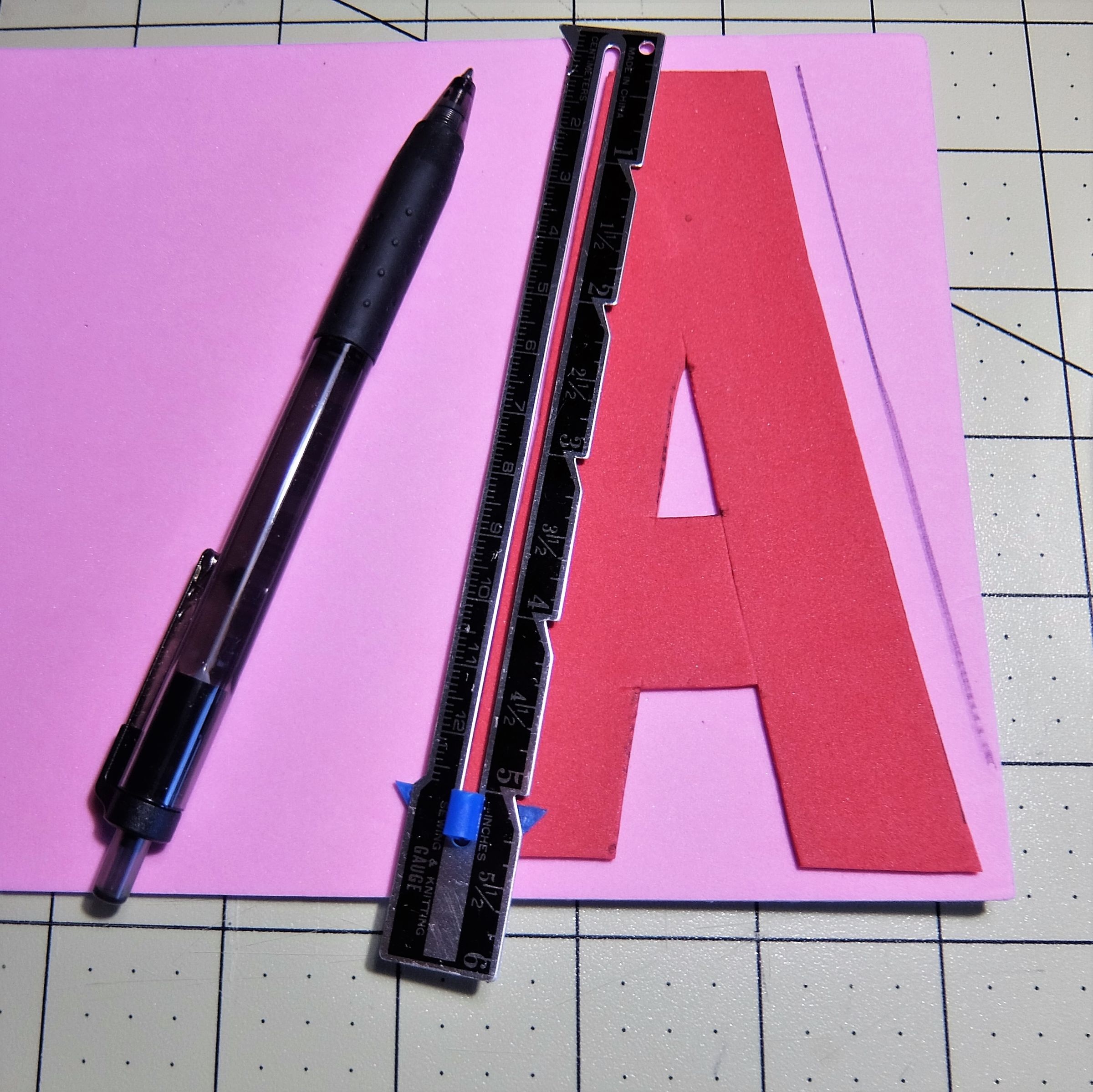 DYI Letter a Using Craft Foam Peel and Stick : 5 Steps (with Pictures ...