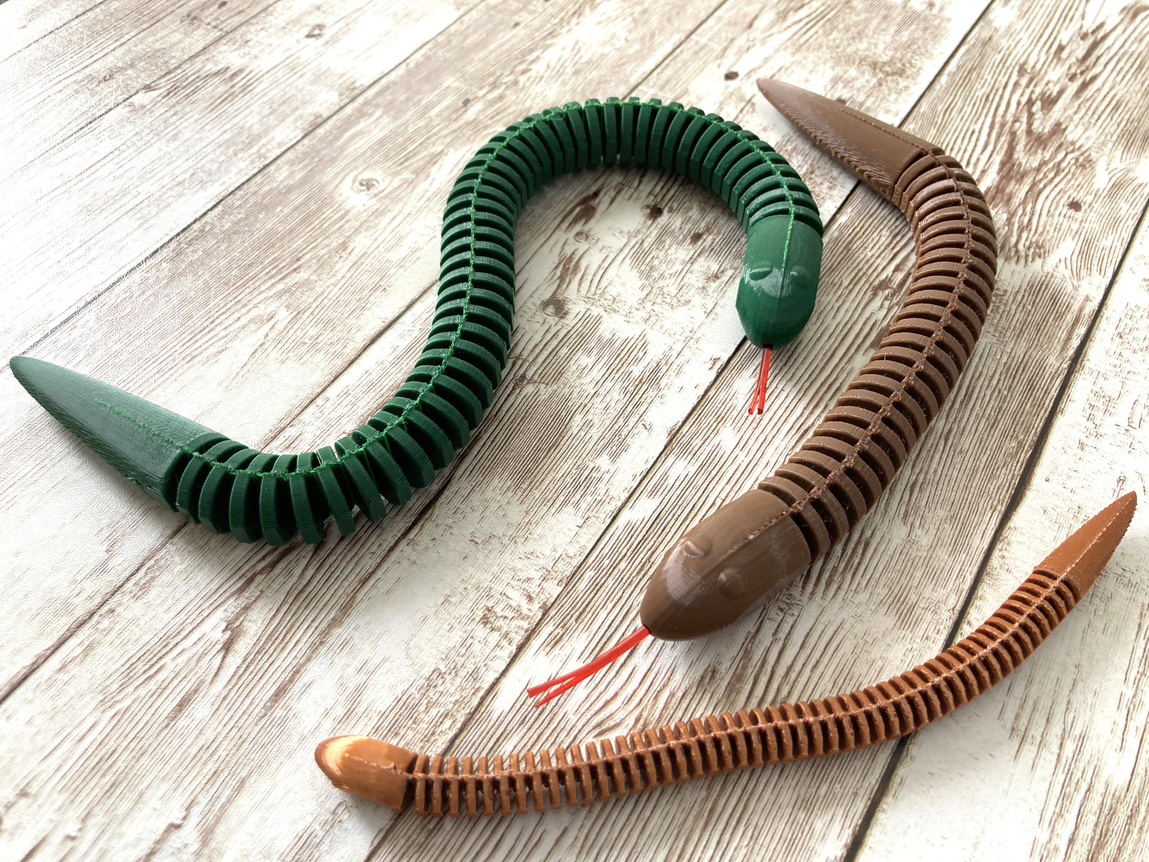 3D Printed Flexi Snake : 13 Steps (with Pictures) - Instructables