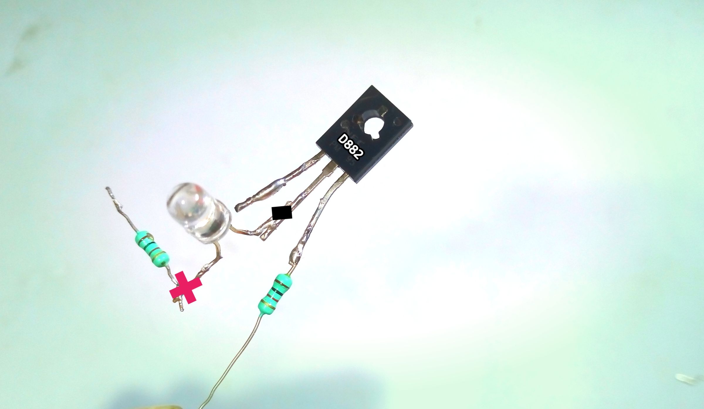 Simple Touch Sensor Using D882 Transistor : 7 Steps - Instructables