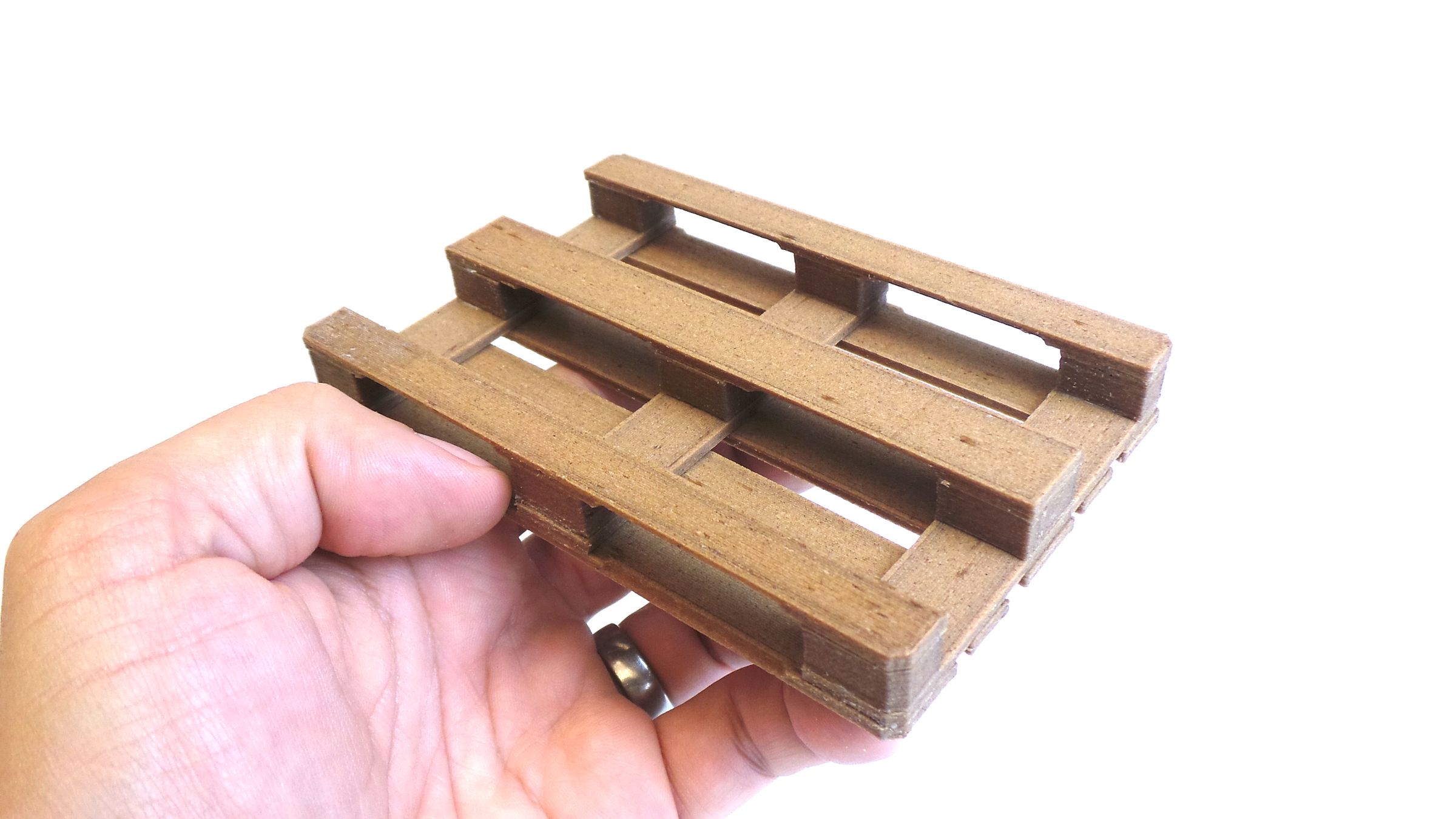 3D-printed Scale Model of EUR Pallet (made of Wood-based Filament) : 6 ...