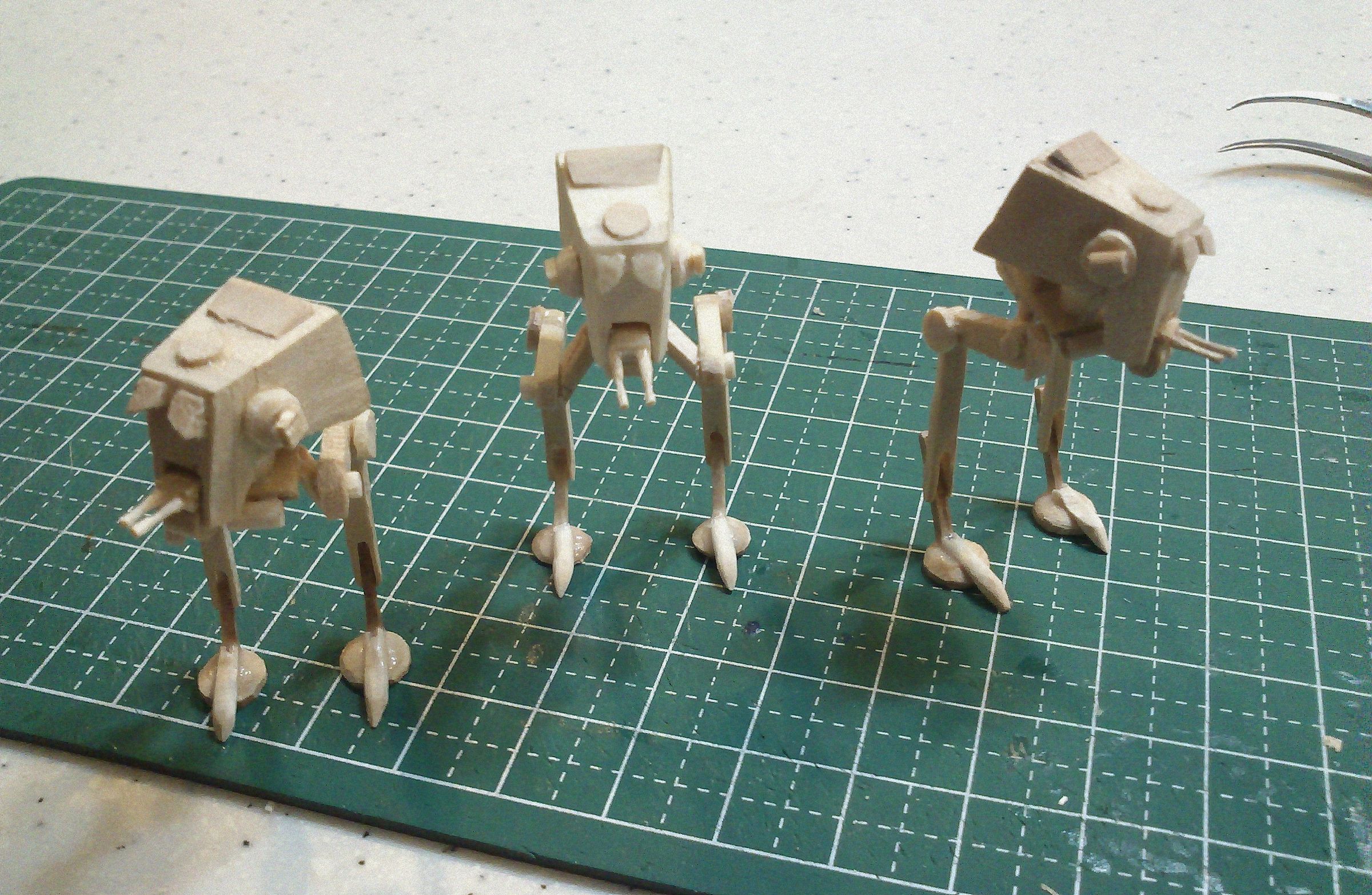 Mini AT-ST Popsicle Stick Model : 7 Steps (with Pictures) - Instructables