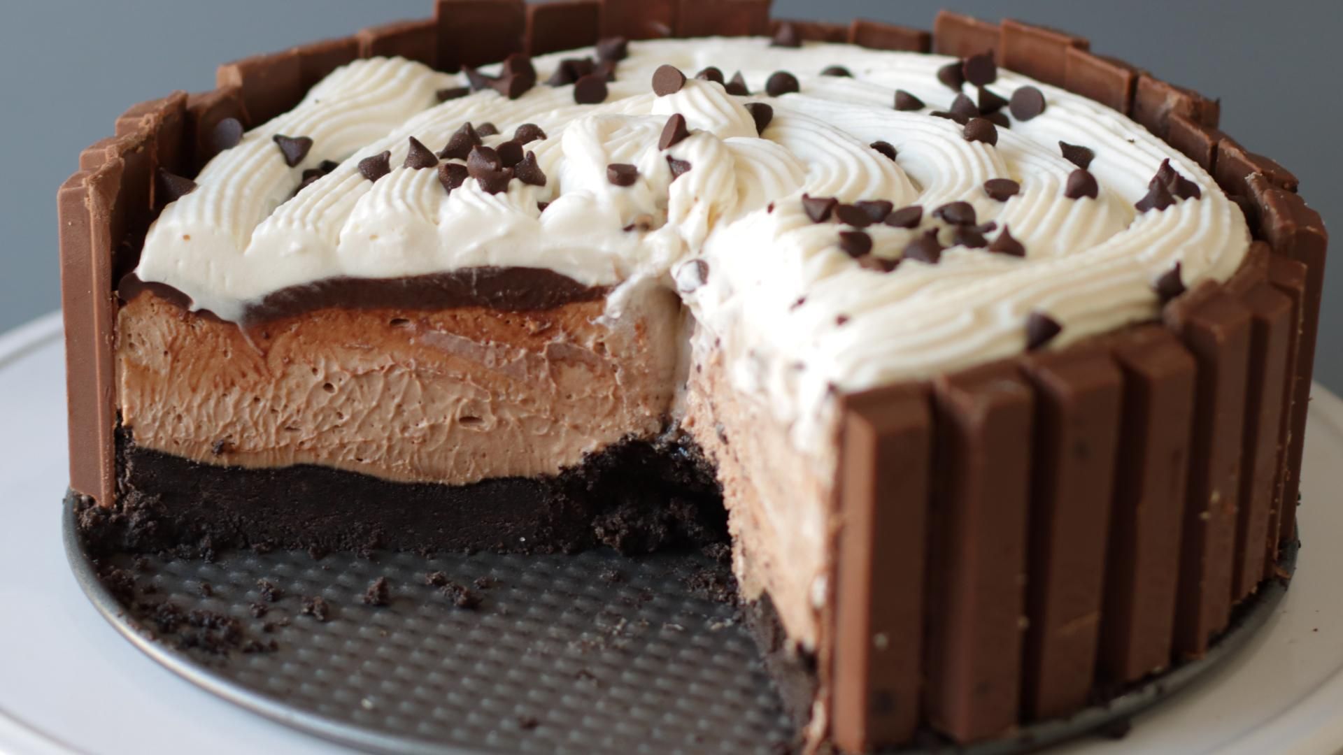 No-Bake Chocolate Cheesecake With Kit Kats : 13 Steps (with Pictures ...