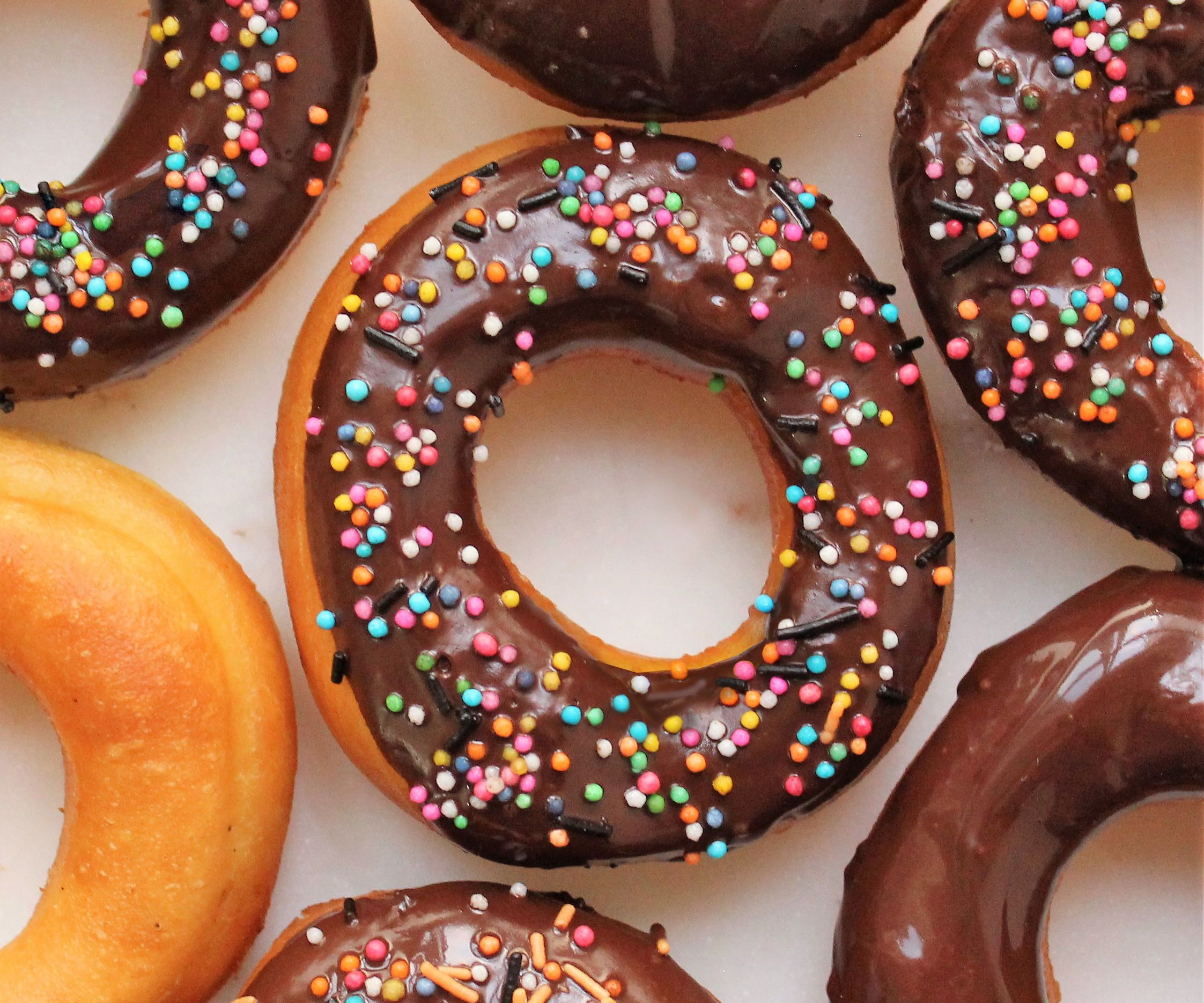 Krispy Kreme Sprinkle Donut