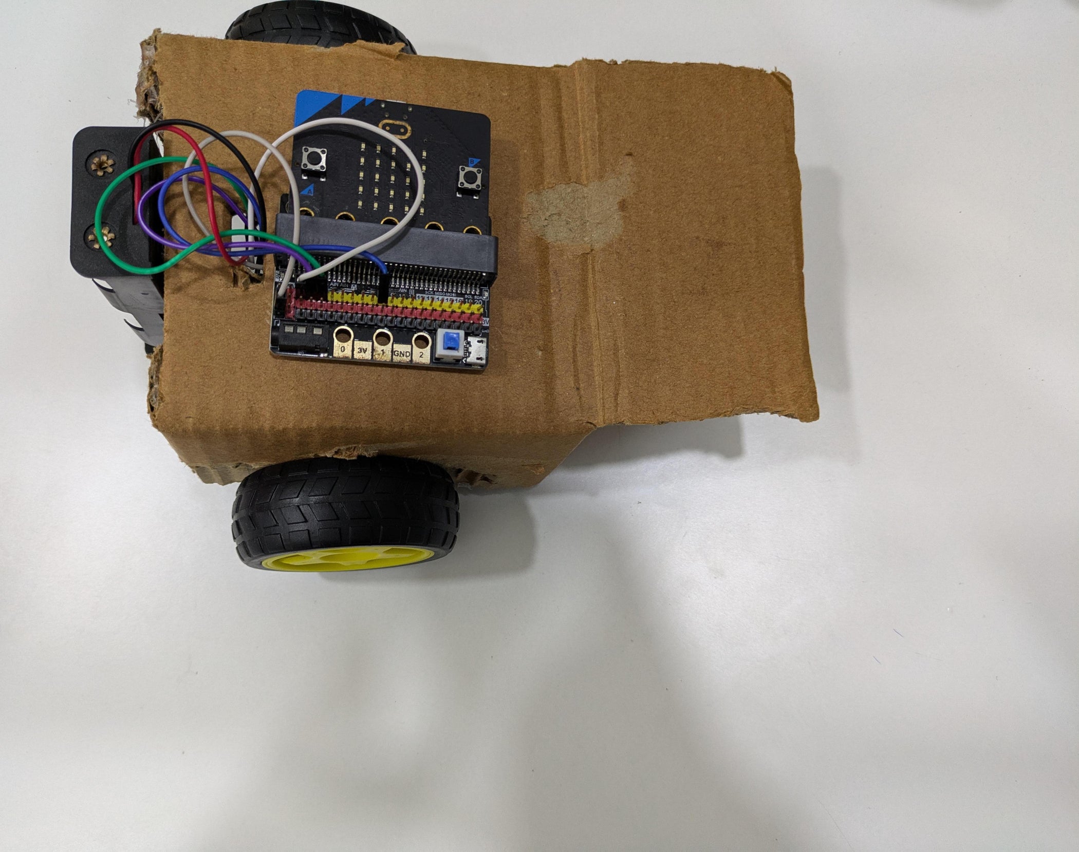 Mobile Controlled Microbit Based Cardboard Robot : 6 Steps - Instructables