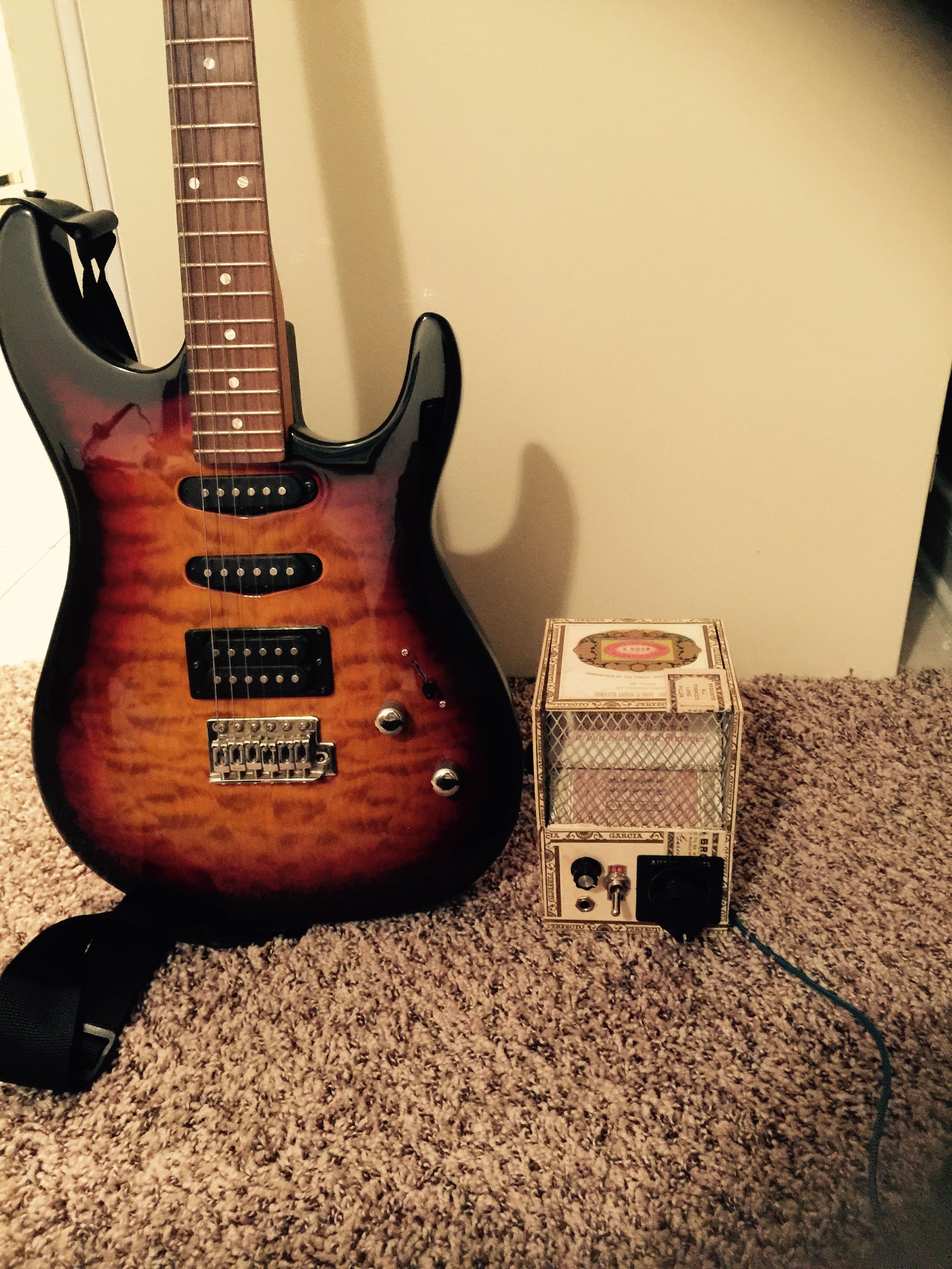 Basic Electronic Amplifier 9v to 12v Cigar Box Closed Guitar Amp : 5 ...