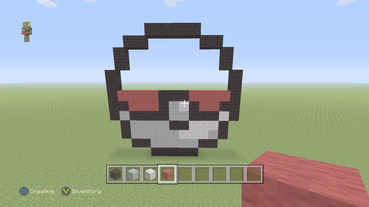 Minecraft Pokeball Pixel Art : 18 Steps - Instructables