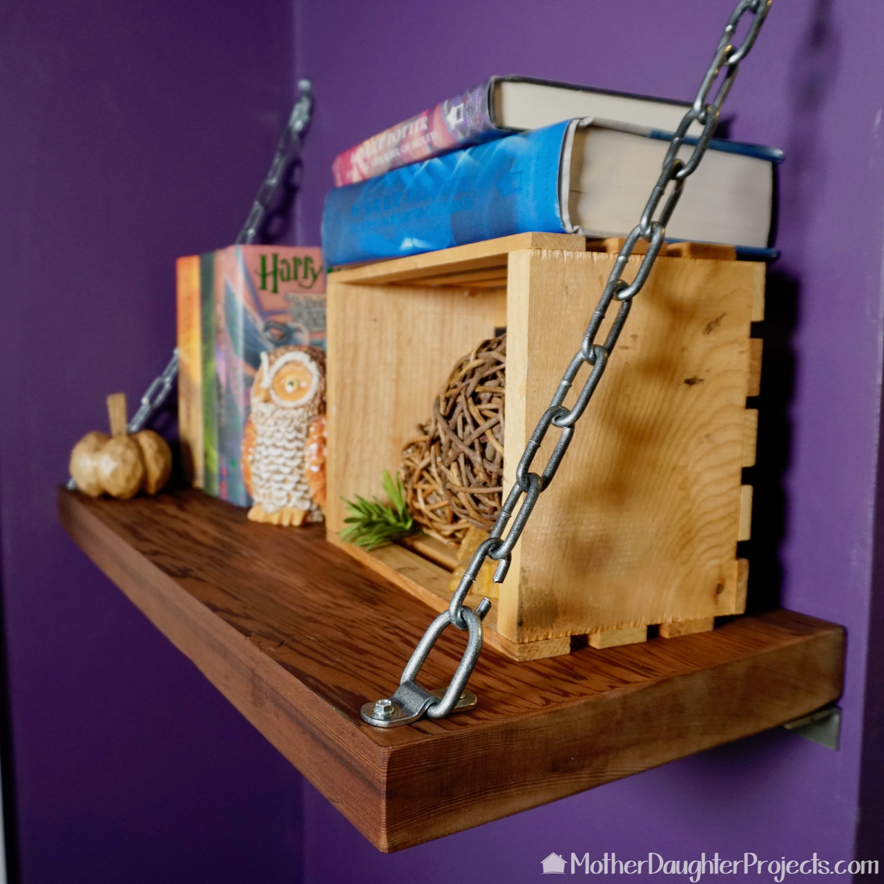 Rustic Industrial Chain Shelf : 5 Steps (with Pictures) - Instructables