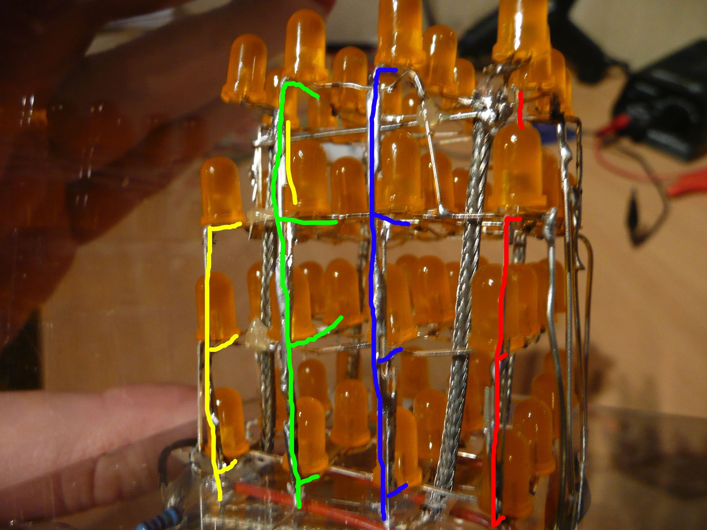 4x4x4 Interactive LED-cube With Arduino : 13 Steps (with Pictures ...