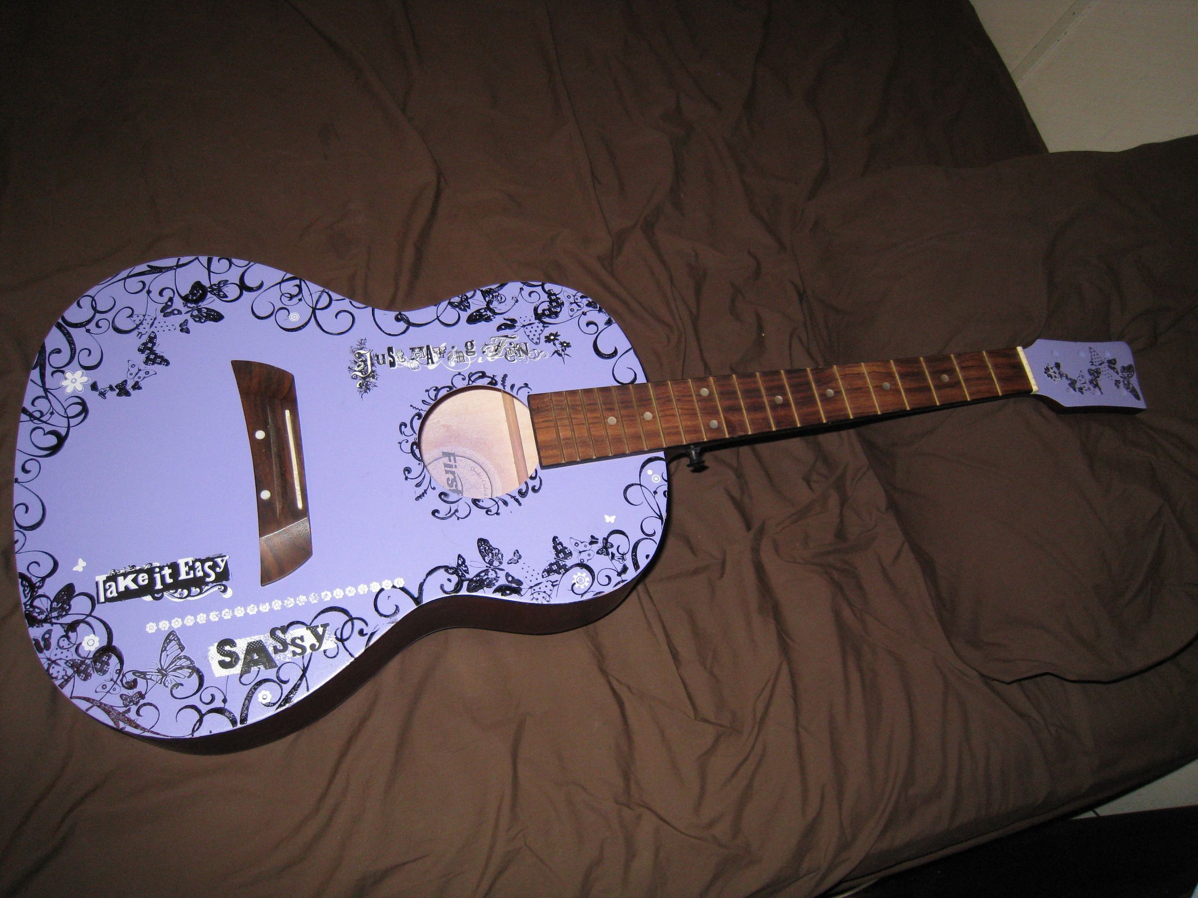 Customize Your Guitar! New Style for Crap Guitars. : 6 Steps ...