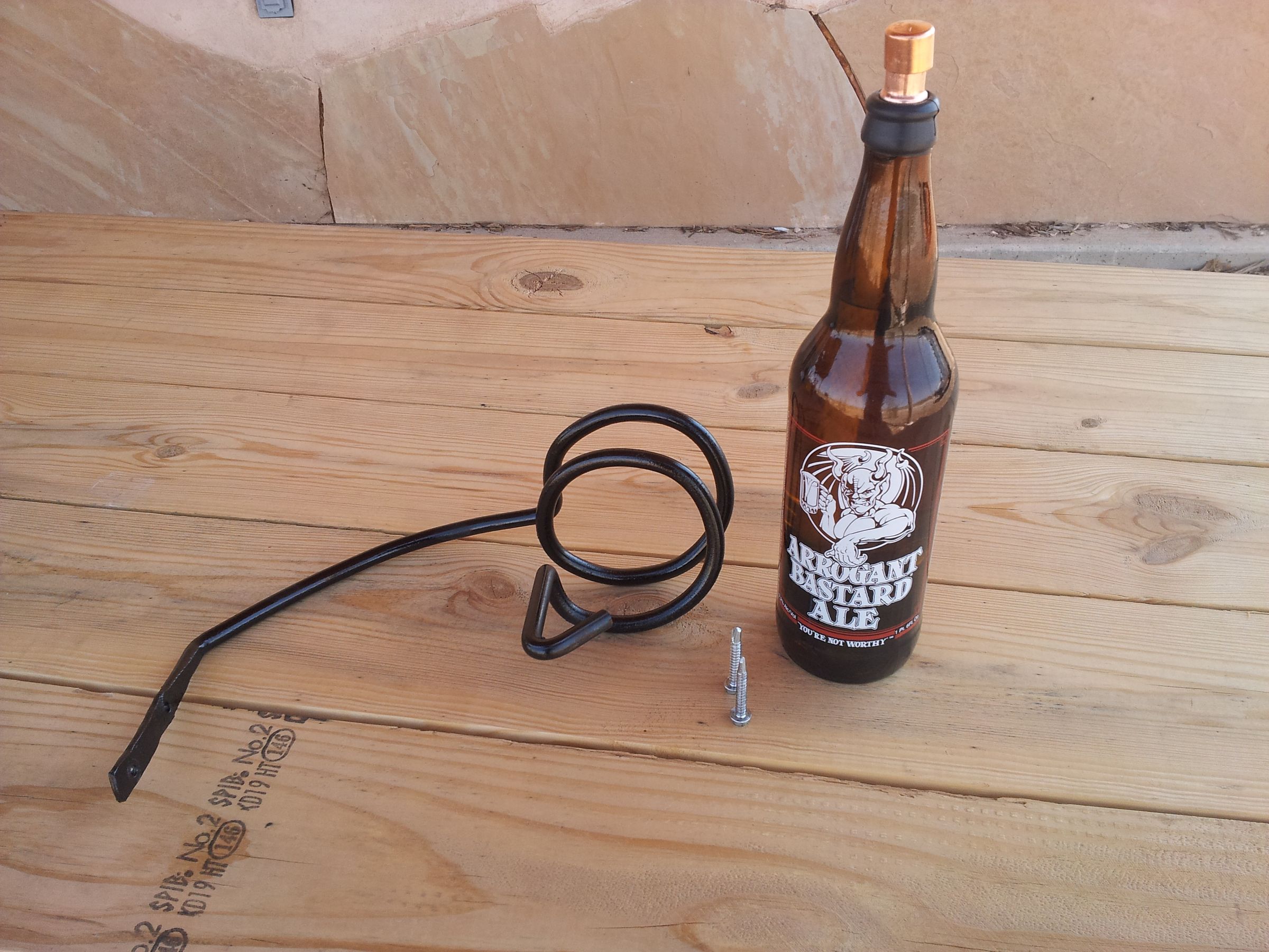 Bourbon Bottle Anti Mosquito Tiki Torch : 4 Steps - Instructables