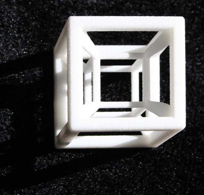 3d 4-Dimensional Tesseract Hypercube Model a TJT3/6 : 9 Steps (with ...