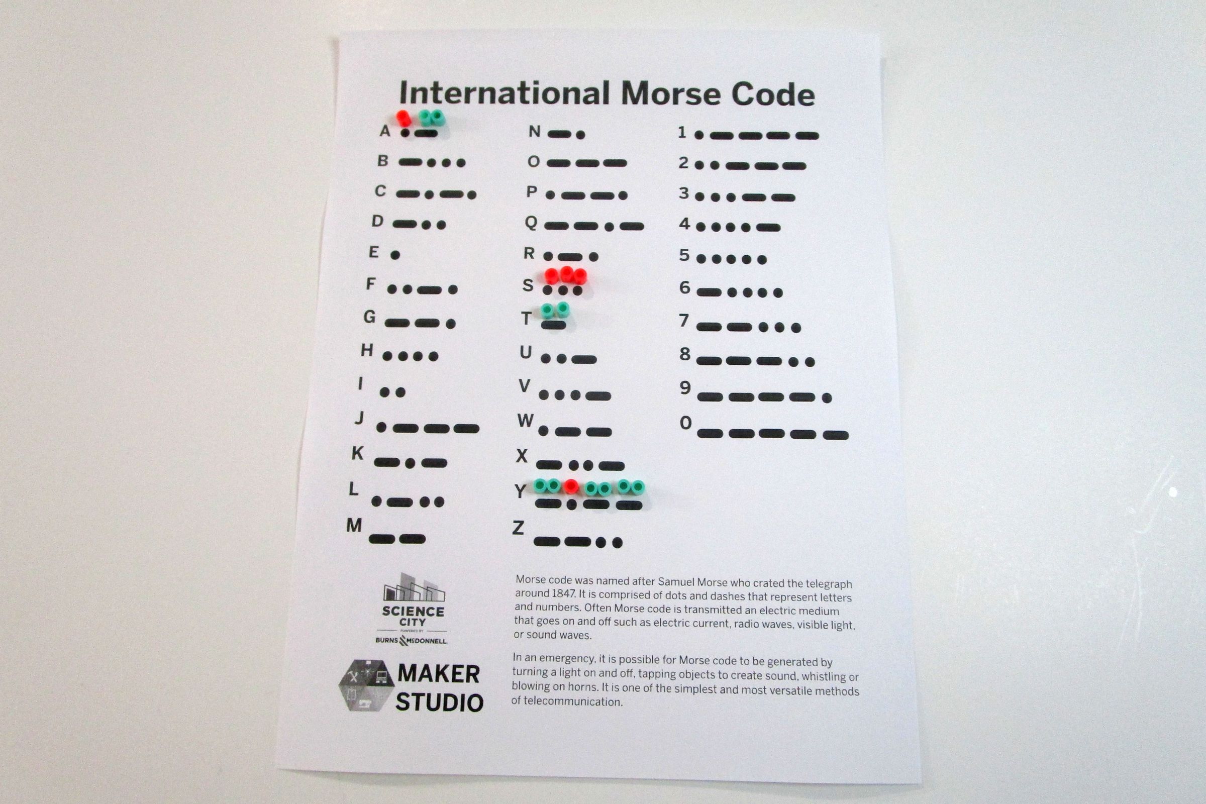 Morse Code Woven Beaded Keychain : 10 Steps (with Pictures) - Instructables