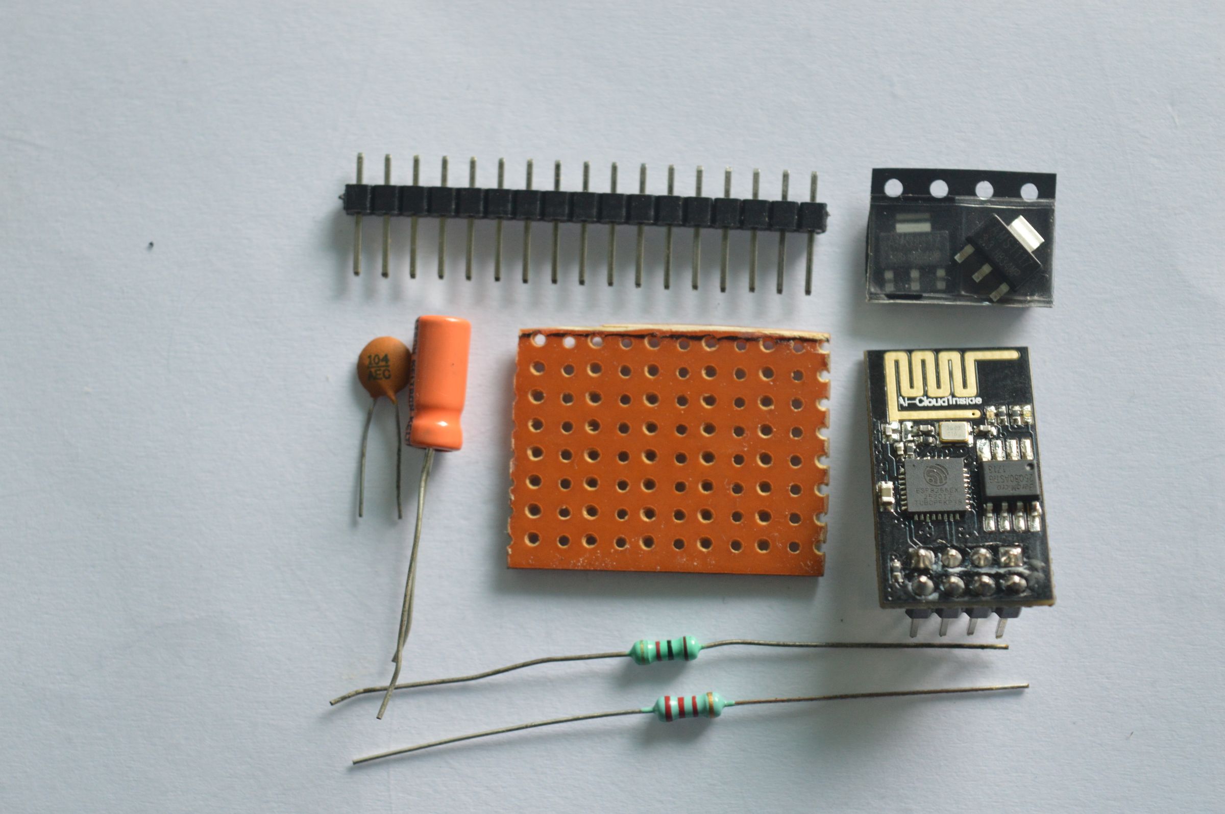 Breadboard Friendly Breakout Board for ESP8266-01 With Voltage ...