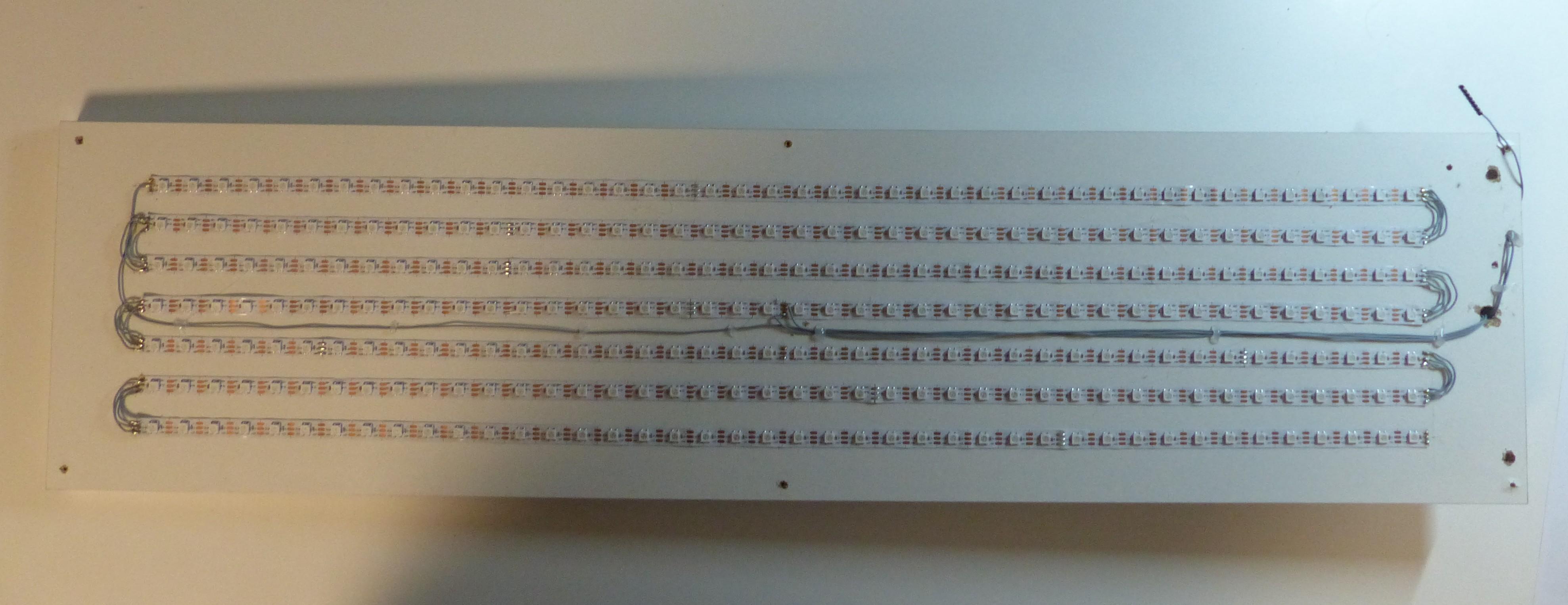 WiFi Controlled LED Strip Matrix Display Clock Light : 3 Steps (with ...