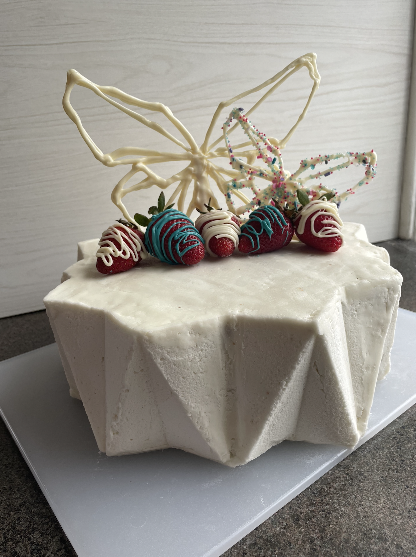 Origami Cake With Buttercream Frosting : 14 Steps (with Pictures ...