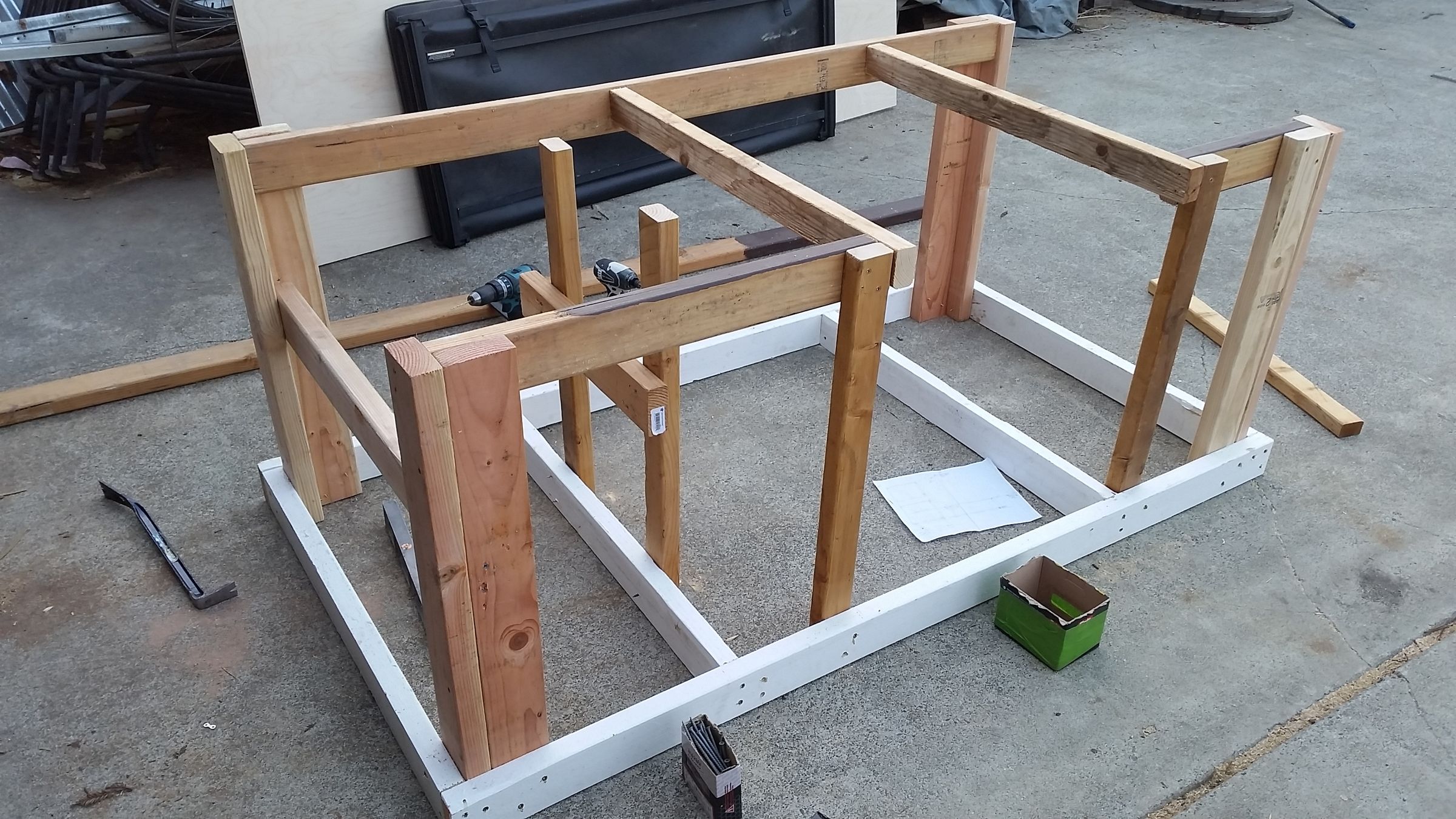 Mobile Workbench With Built-in Table & Miter Saws : 8 Steps (with ...