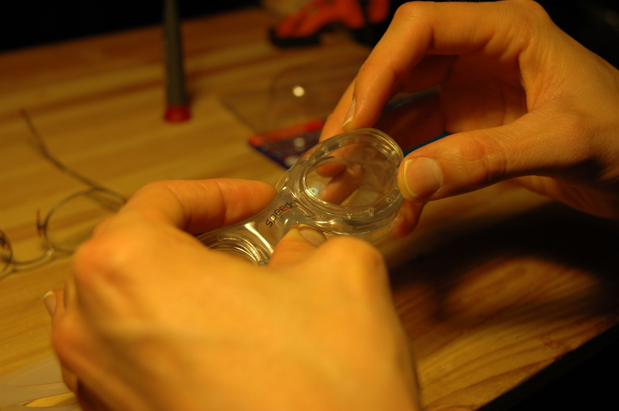 Make Your Own Prescription Swimming Goggles : 8 Steps (with Pictures ...