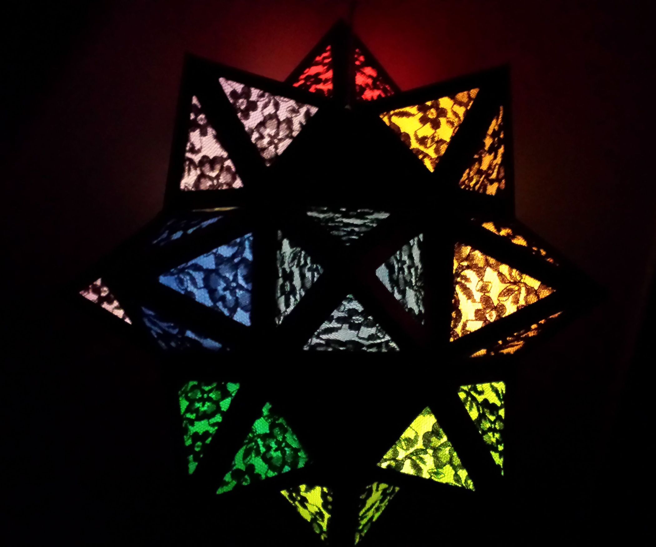 Rainbow Moravian Star Lamp : 10 Steps (with Pictures) - Instructables