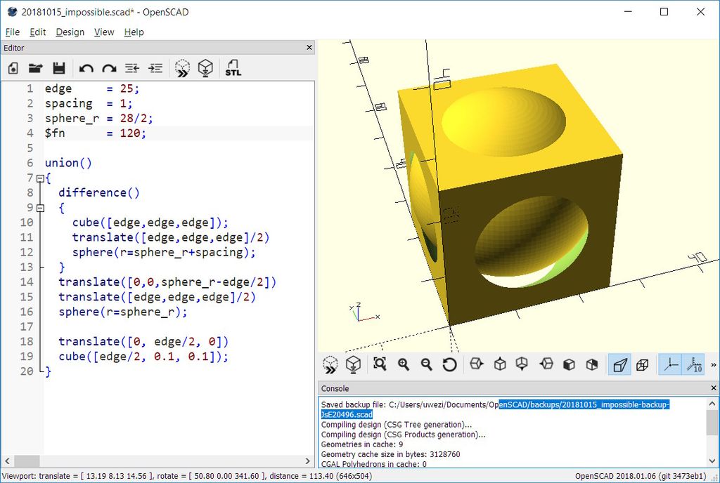 Impossible Object With Fusion 360 - Box and Ball : 10 Steps - Instructables