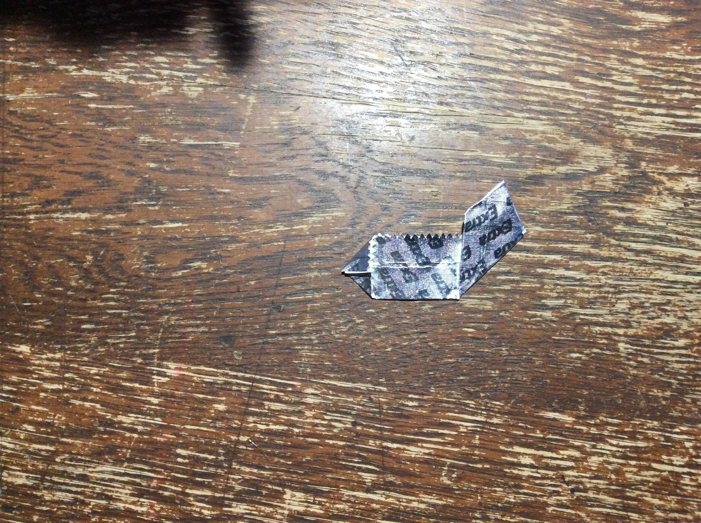 How to Make a Heart Out of a Gum Wrapper!