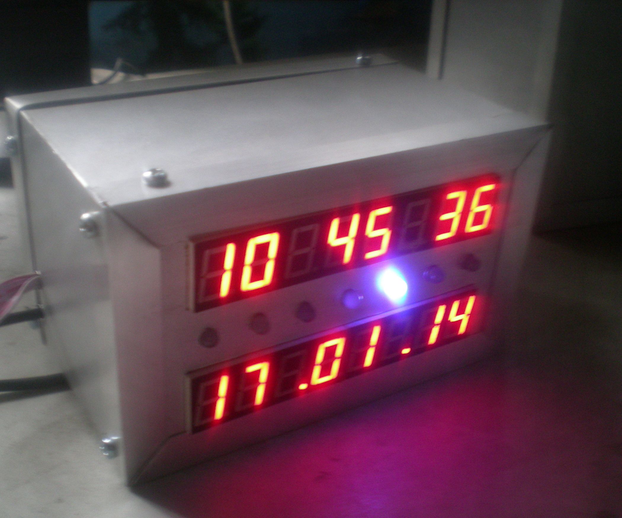 CLOCK 7-Seg LED, DS1307 RTC, Keypad 4x4 Controller : 4 Steps ...