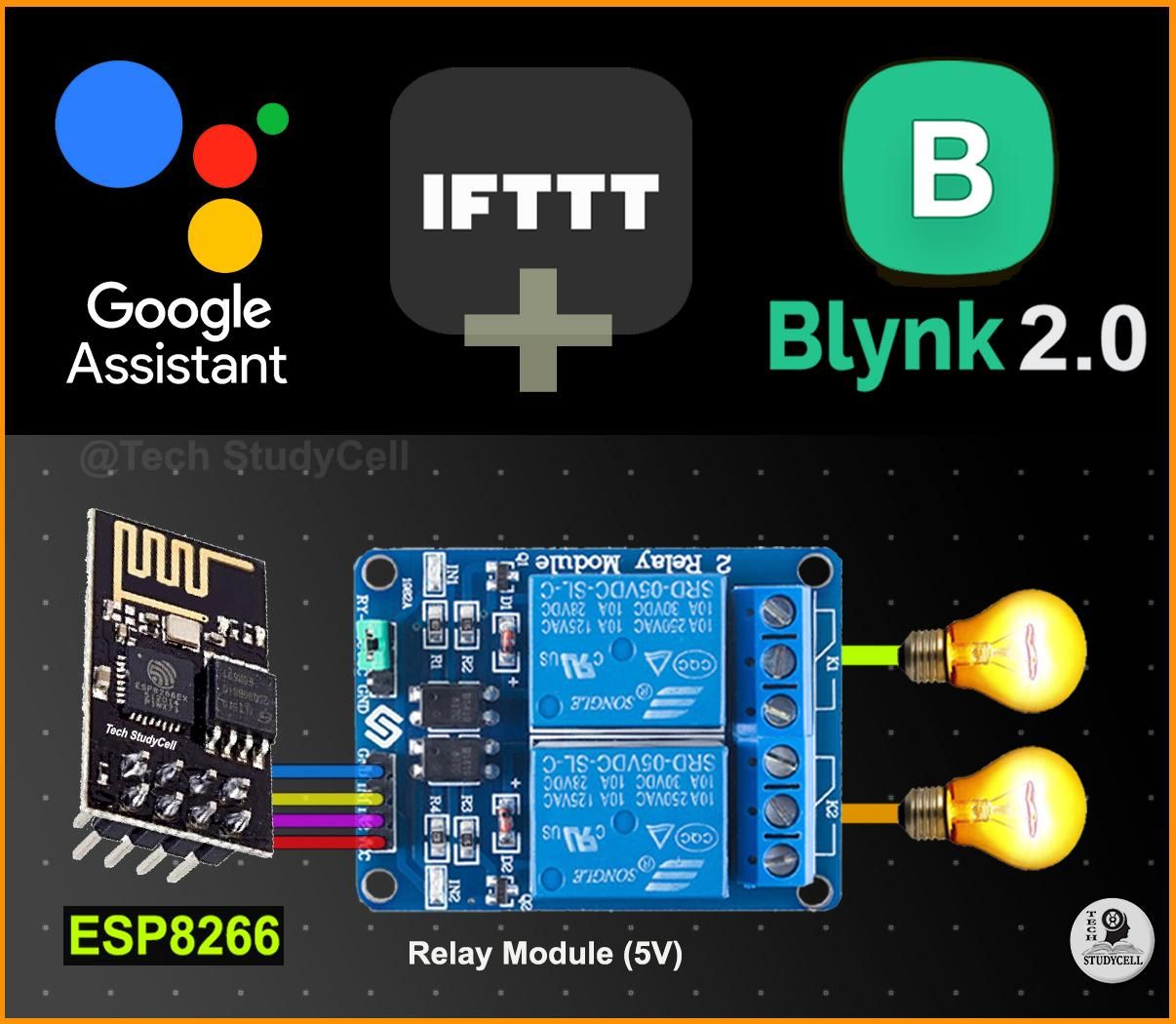 ESP01 Project Using Blynk IFTTT & Google Assistant : 19 Steps - Instructables
