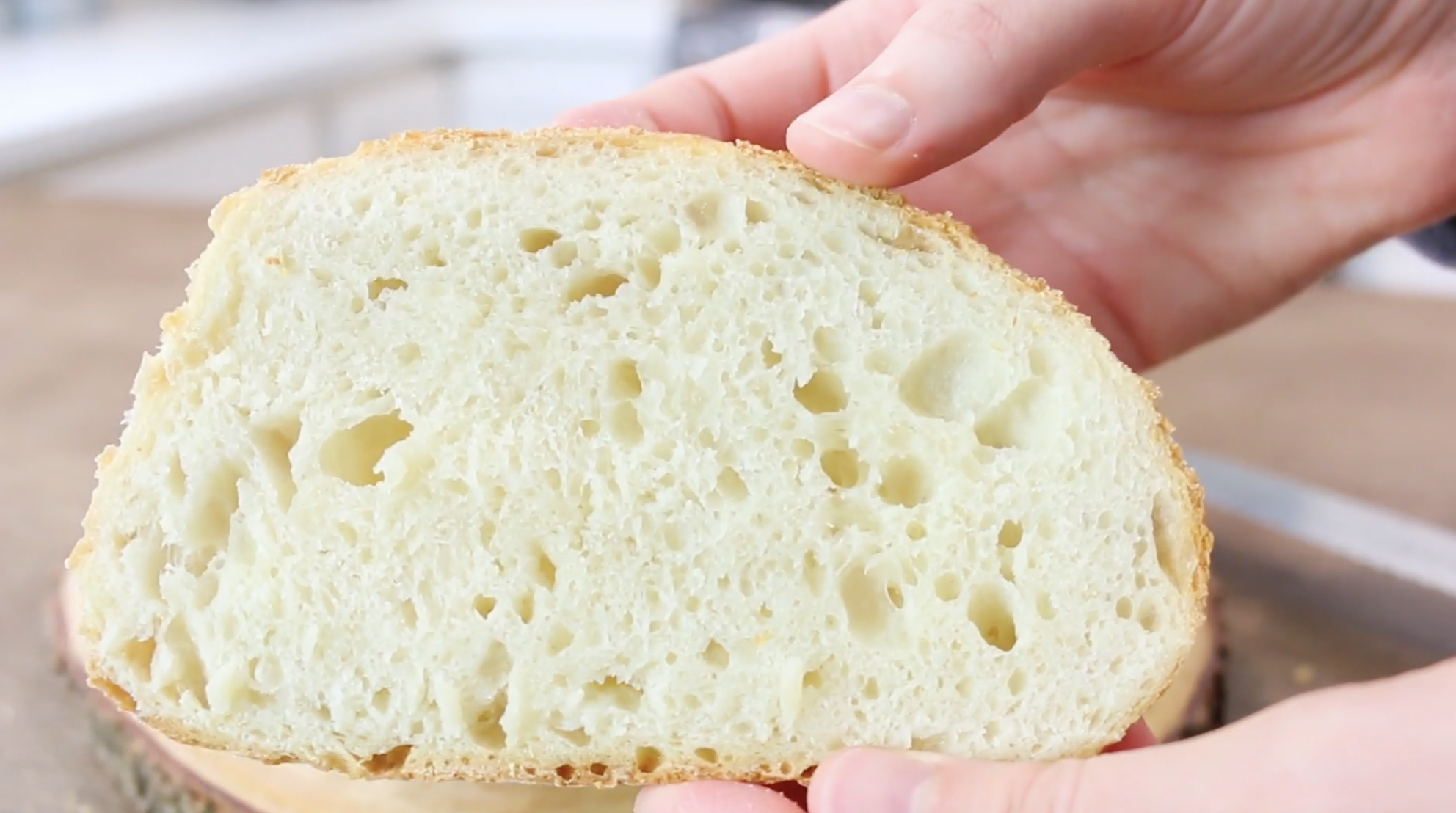 Lazy Man Bread | 4 Ingredients Bread Recipe | No Knead | No Machine ...
