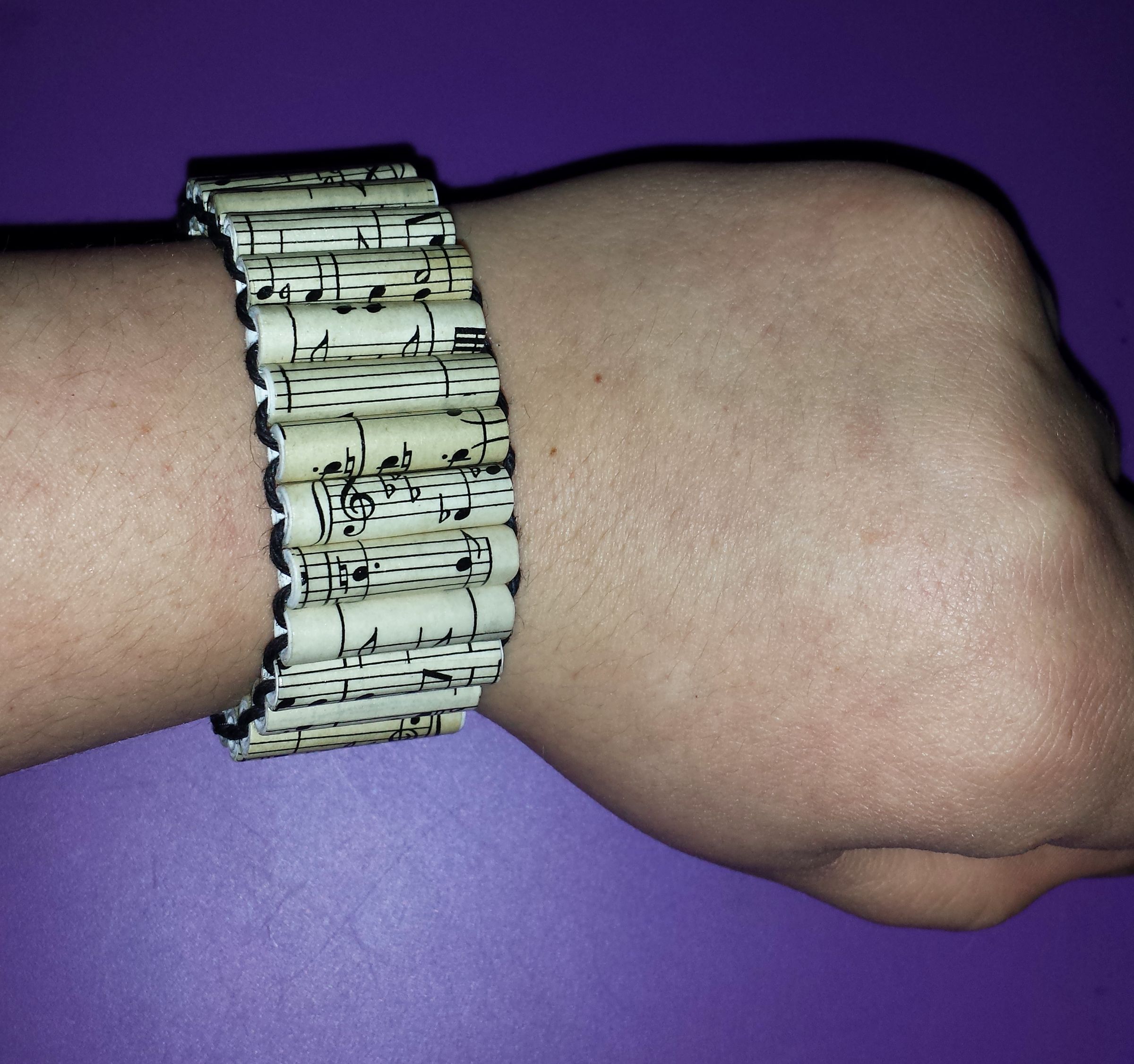 Vintage Sheet Music Paper Bead Bracelet : 7 Steps (with Pictures ...