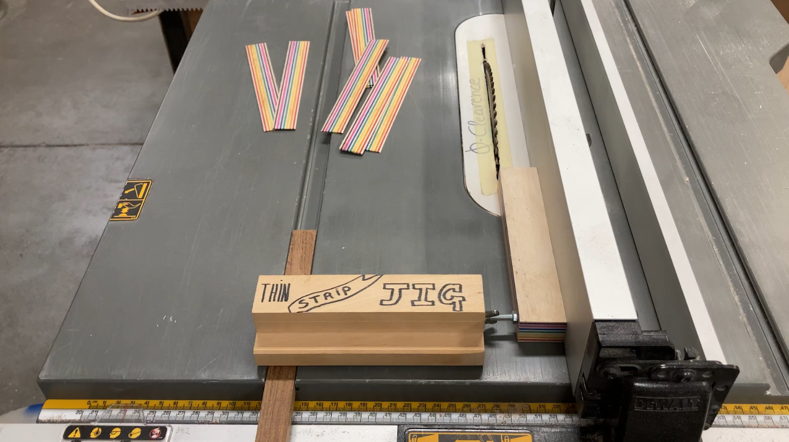 The Easiest Thin Strip Jig for the Table Saw : 4 Steps (with Pictures ...