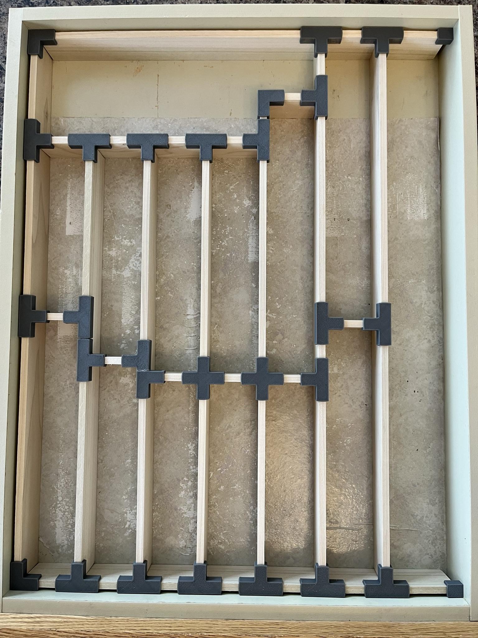 Drawer Organizer Using Quick Connectors! (Silverware, Utensil, or Junk ...