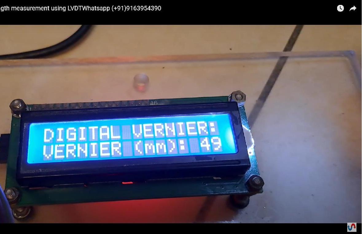 Digital Vernier Caliper for Length Measurement Using LVDT and Arduino Uno. - Instructables