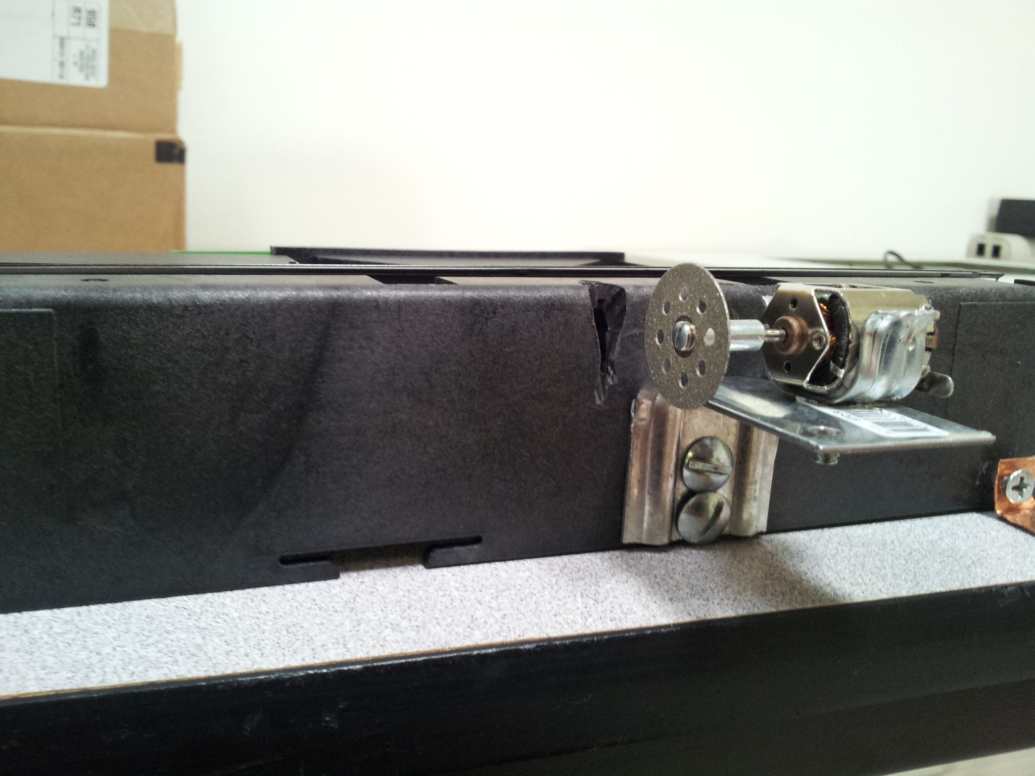 Re-purposing an Old Scanner Into a Tabletop Saw : 6 Steps (with ...