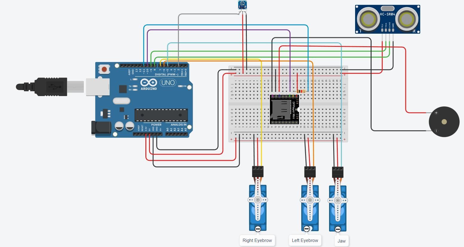 Animatronics Face of Peter Nelson, Dean of Engineering UIC : 7 Steps ...