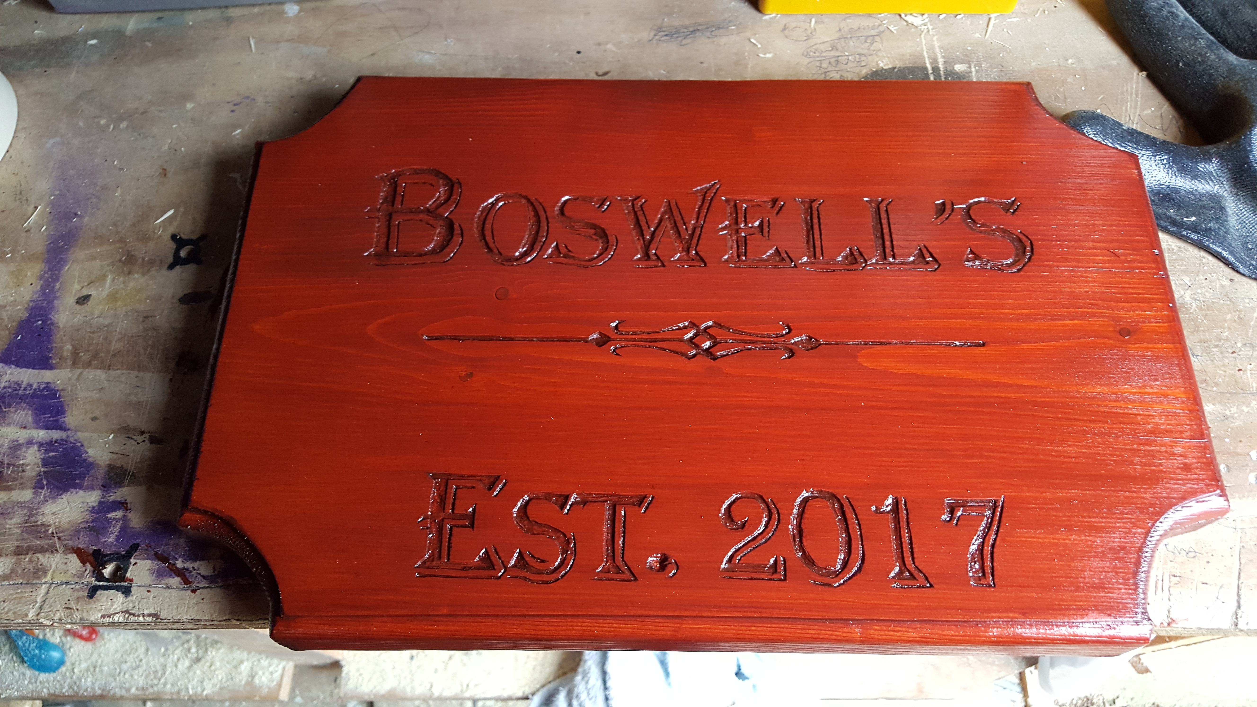 Hand Carved Hanging Bar Sign : 5 Steps (with Pictures) - Instructables