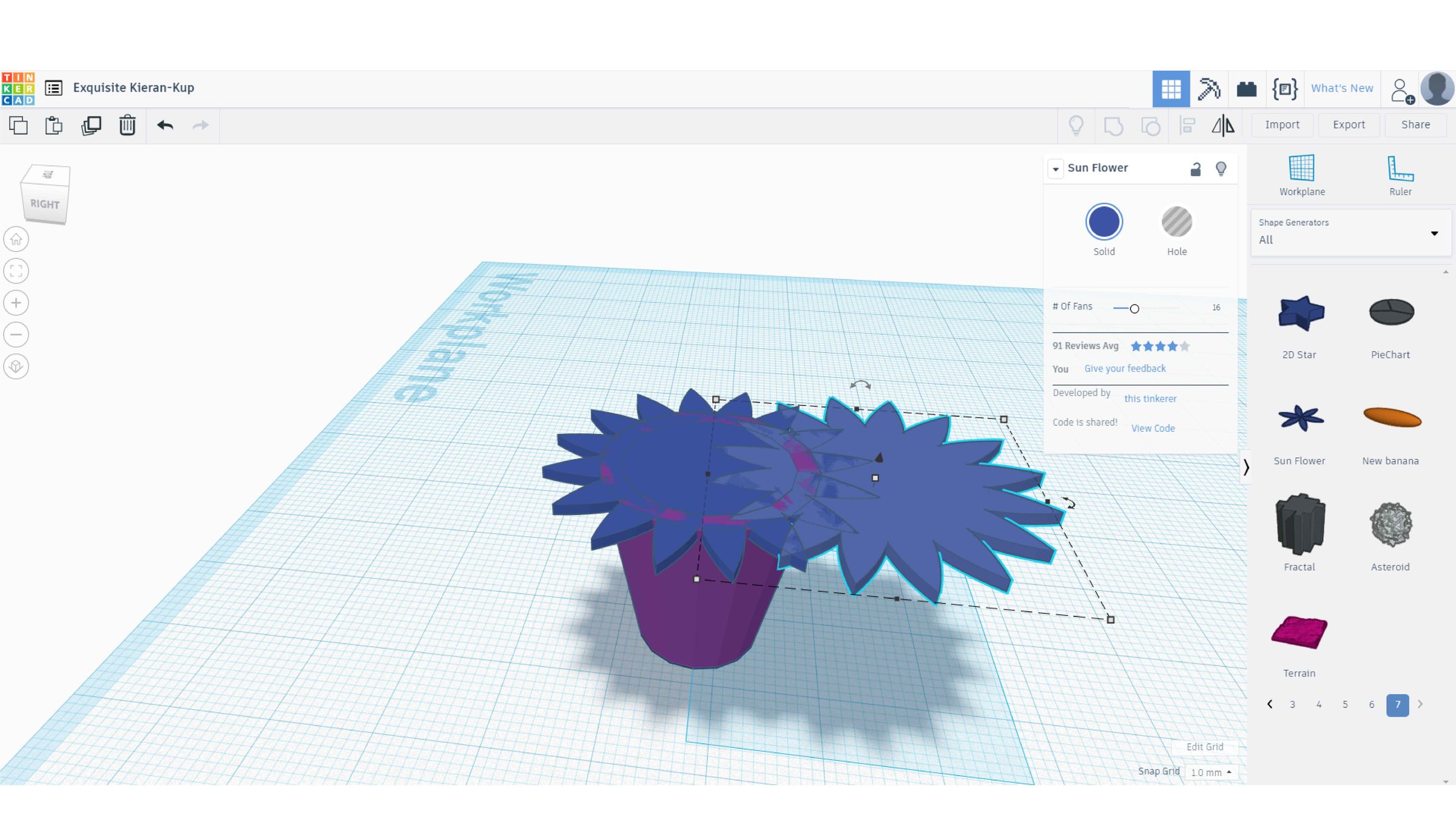3d Printable Tinkercad Sunflower Planter : 3 Steps - Instructables