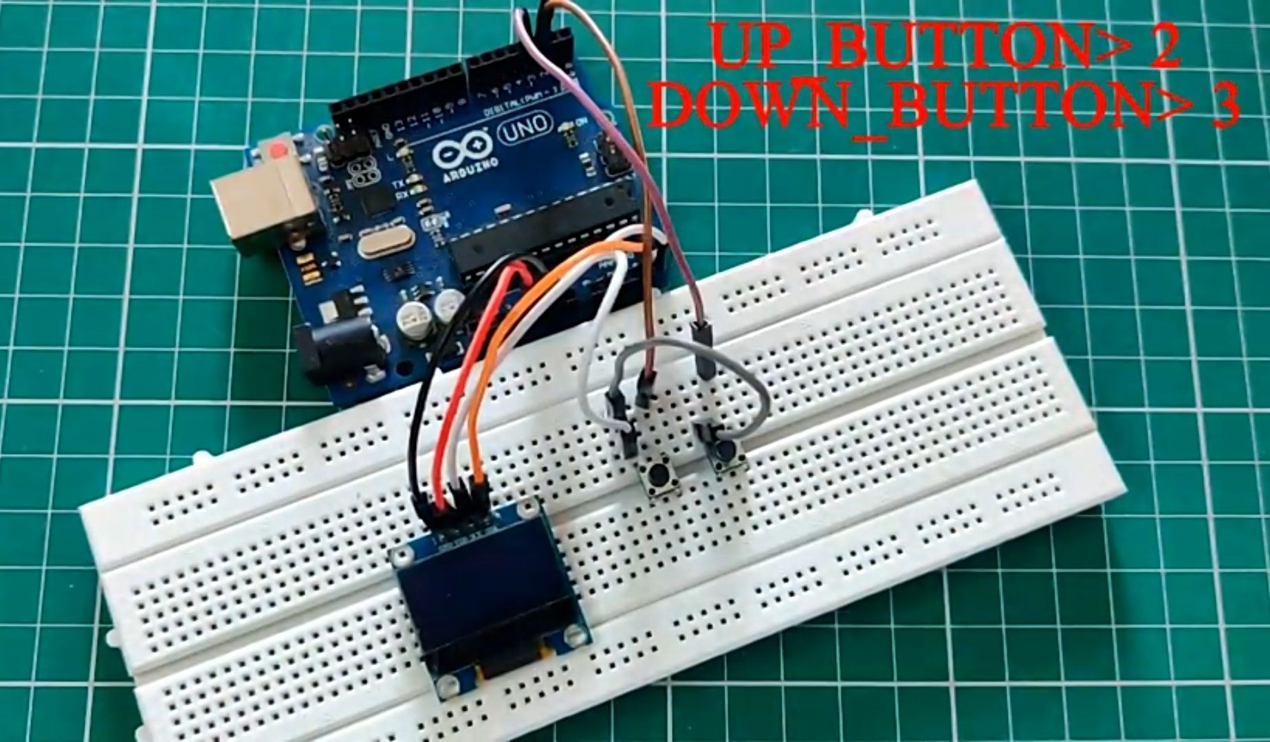 Play a PONG Game With Arduino Uno and OLED 0.96 SSD1306 Display : 6 ...