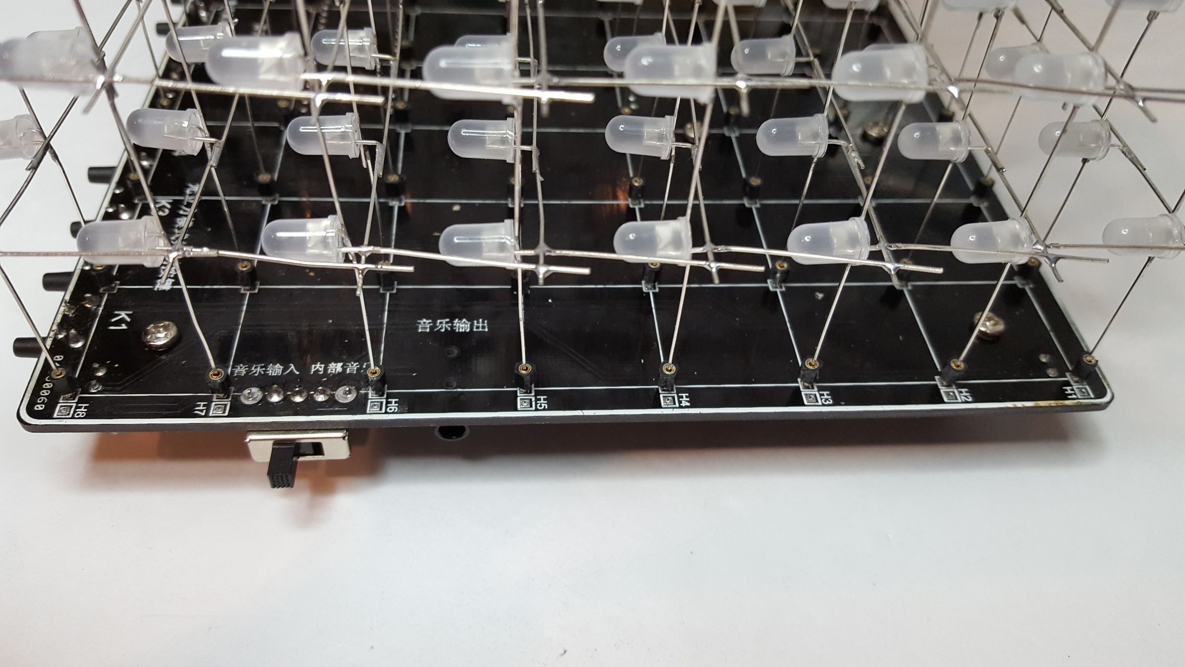 How to Assemble 3D Light Cube Kit 8x8x8 Blue LED MP3 Music Spectrum ...