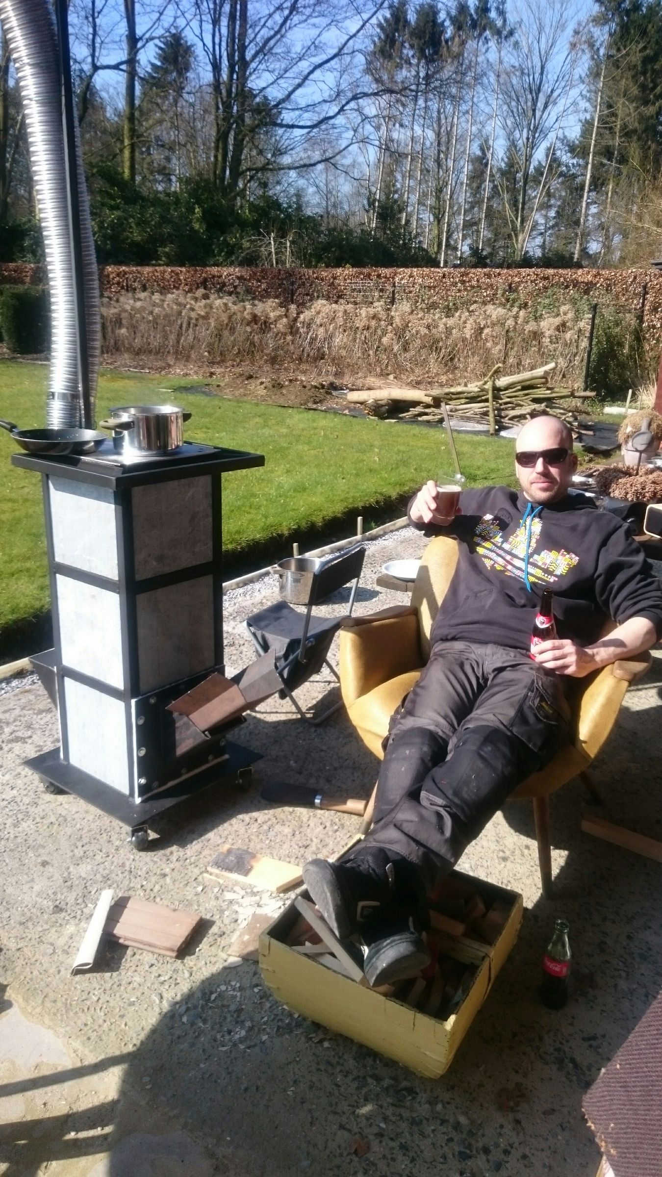 Rocket Stove Mass Heater With Soap Stone Tiles : 14 Steps (with ...