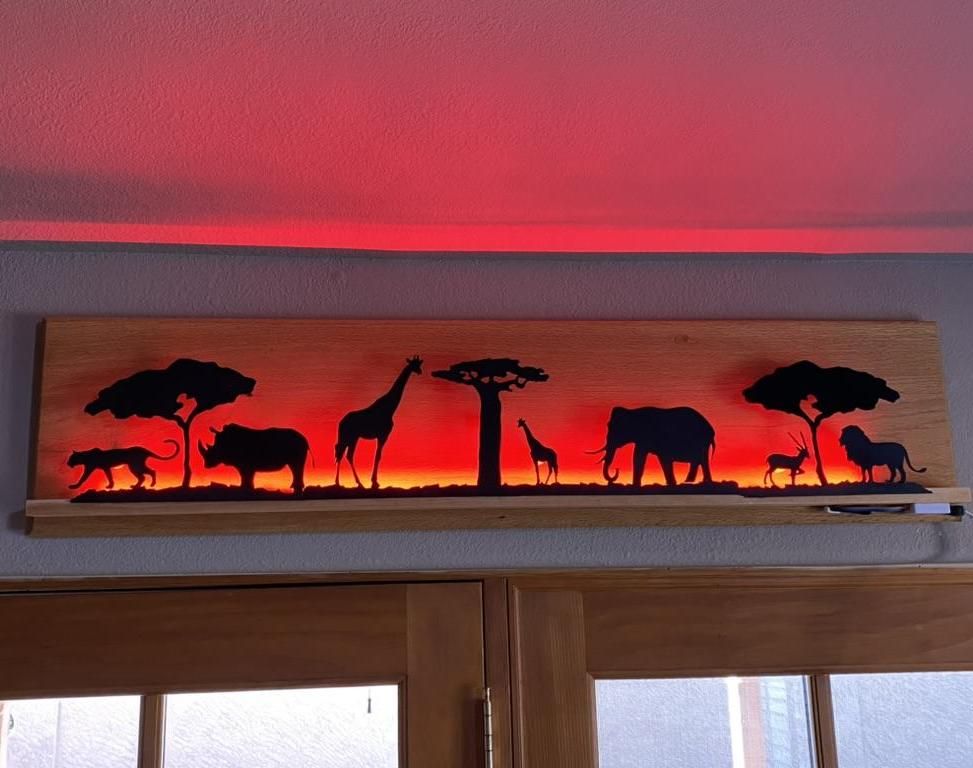 LED Strip Safari Sunset Silhouette : 13 Steps (with Pictures ...