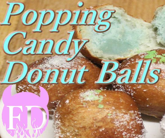 Blue Popping Candy Donut Balls Recipe From Food Devils : 11 Steps ...